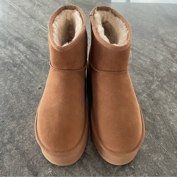 UGG | Shoes | Ugg Classic Mini Platform Boots 8 Nwt Nib Chestnut Bloggers Fav Tik Tok | Poshmark